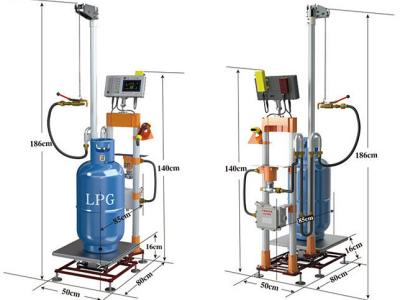 China Petroleum Gas Lpg Filling Scales With 4G SIM Card Collect Refill Data for sale