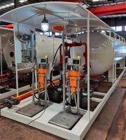 China 20m3 LPG Skid Station 10T Nigeria Cooking Gas Cylinder Filling Station for sale