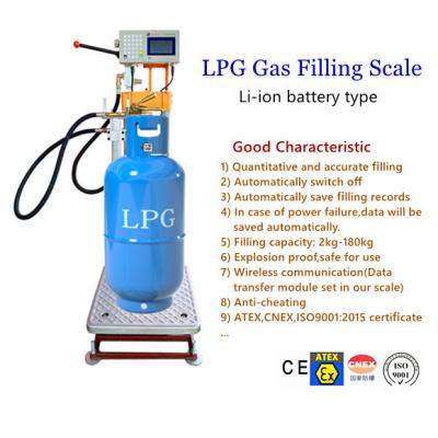 China Mechanic Battery Type 220V Lpg Filling Scale anti cheating for sale