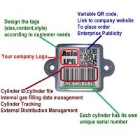 China Tracking Management Vertical Qr Code Asset Tags Interlocking Filling for sale
