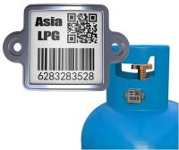 China LPG Gas Metal Ceramic Qr Code Asset Tracking With Wireless Database for sale