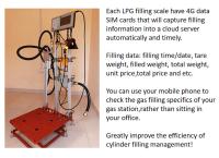 China Wireless Transfer Cylinder Filling Scale Anti Cheating 180Kg Weighing for sale