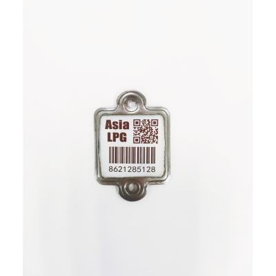 China Tracking Management Vertical Qr Code Asset Tags Interlocking Filling for sale