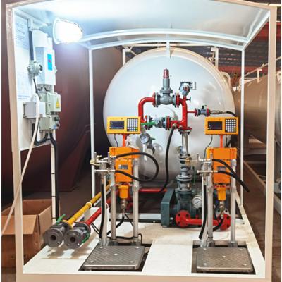 China ATEX Propane Lpg Skid Station With Liquid Level Indication for sale