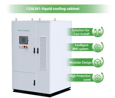 China 1C Discharge Rate Industrial Energy Storage 150kW 1P240S Commercial Battery Storage Systems for sale