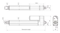 China Telescopic Electric Actuator 24VDC 1000N 800mm Stroke Quiet Fast Linear Motion for Height Adjustable Desks for sale
