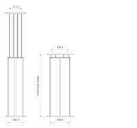 China Industrial Electric Lifting Column 1000lb 2 Stage 24VDC Heavy Load Automation for sale