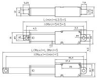 China Mini Electric Linear Actuator 12V DC 128N 10-100mm Stroke Compact Micro Motion for sale