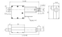 China Electric Micro Linear Actuator DC 12V / 24V 22lb Load Force For Light Duty Automation for sale