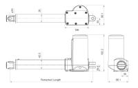 China Medical Grade Electric Actuator 10kN Push Force IP66 12V 24V DC for Heavy Duty Lifting for sale