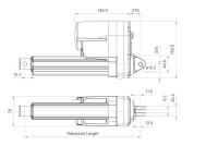 China 1800Lbs 12V Electric Linear Actuator IP69K Heavy Duty Lifting 8000N Push for sale