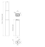 China 24VDC Slim Lifting Column 700N Load 30mm/s for Ergonomic Furniture Height Adjustable Standing Desks for sale
