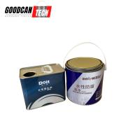 China 3liter Round Tin Cans With Steel Handle 0.28mm Body Thickness Metal Cover for sale