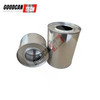 China Plastic Cap Round Plain Tin Cans 750ml For Packing Car Paint Leakage Test for sale