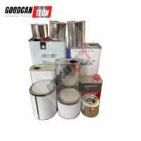 China Industrial Paint Tin Cans 2.5liter Round Square Rectangular Cans OEM ODM for sale