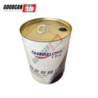China Furniture Coating 20liter Round Cans Body Thickness 0.35mm With Plastic Handle for sale