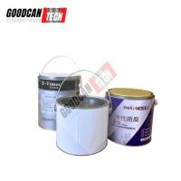 China Water Based Anticorrosive Coating Tin Cans 3.5liter With Steel Handle OEM Printing for sale