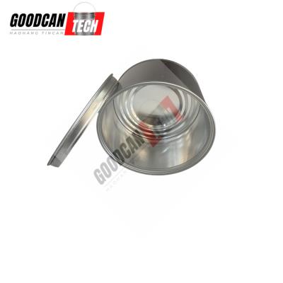 China Poly Putty 3liter Paint Round Tin Cans With Metal Cover OEM Printing Brand for sale