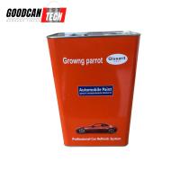 China 100% Tinplate Empty Metal Paint Cans 4liter Rectangular OEM for sale