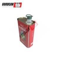 China Food Oil 100% Tinplate Small Metal Cans 1 Liter With Plastic Cap for sale