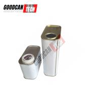 China Empty Metal Rectangular Tin Cans 500ml 1liter for Hardener Coating for sale