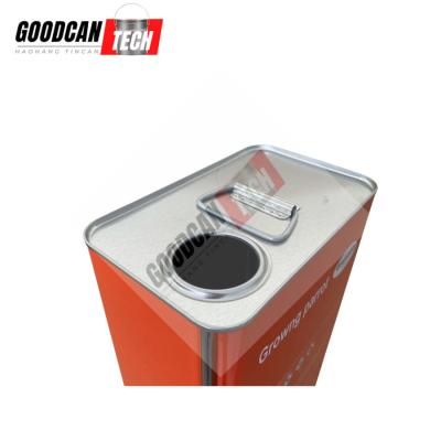China Custom Car Paint Painted Tin Buckets 5L Printing With Steel Handle for sale