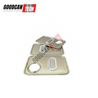 China 1gallon Paint Tin Can Bottom Components Rectangular 0.28mm 4liter for sale