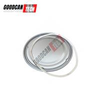 China 20liter Conical Pail Lid With Rubber Strip Gasket UN Tinplate Pail Cover for sale