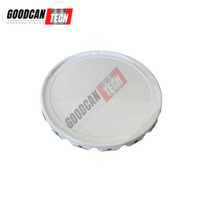 China 20liter Conical Tin Pail Components Flower Lug Metal Pail Lid 5gallon for sale