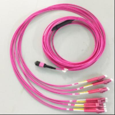 China 0.75dB Optical Fiber Patch Cord MPO Pre Terminated Multimode Fiber for sale