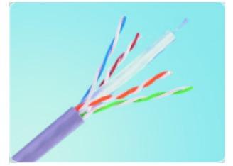 China 4P 23AWG CAT6 UTP LAN Cable PVC Jacket As Horizontal Floor Cabling for sale