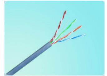 China PE Insulation CAT LAN Cable PVC Jacket 5.2mm CAT5e UTP LAN Cable for sale