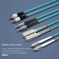 China 3m LC To LC Multimode Fiber Patch Cable 10 Gigabit Fiber Optic Jumper for sale