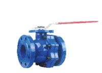 China DIN Standard Cast Iron High Platform Flange Floating Ball Valve 10 Bar 1.6 MPA for sale