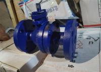 China Blue Body 25bar Floating Ball Valve Chinese Standard Flanged End DN15-DN200 for sale