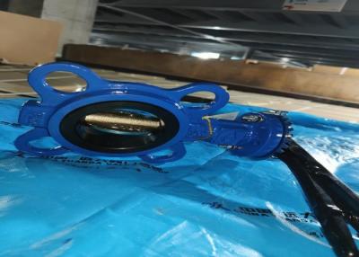 China PN16 DN100 Wafer Type Butterfly Valve Cast Iron EMDP Seat Pin Design for sale