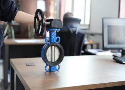 China DN100 EMDP Seat Wafer Butterfly Valve Turbine Operation Without Pin 1.6MPa for sale