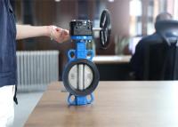 China DN100 EMDP Seat Wafer Butterfly Valve Turbine Operation Without Pin 1.6MPa for sale