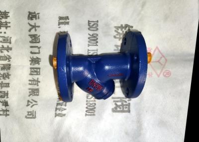 China DN40 Short Structure Y Type Strainer Valve Flange Ends Connection 1.6MPa Grey Iron for sale