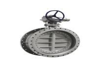 China Carbon Steel Flanged Butterfly Valve DN800 PN1.6 MPa WCB Body Steam Medium for sale