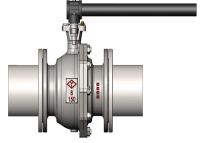 China Carbon Steel PTFE Seal Flange End Floating Ball Valve 150Lb API 6D for sale