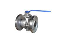 China 4 Inch 150LB Stainless Steel Flange Floating Ball Valve Handle Opening for sale