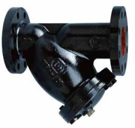 China Grey Iron Y Strainer Valve 10K Pressure Black Body DN65-DN150 for Water Steam Oil for sale