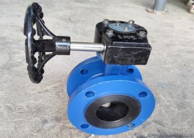 China Metal Flanged Butterfly Valve DN50 DN65 DN80 2 2.5 3 Inch Blue Color for sale