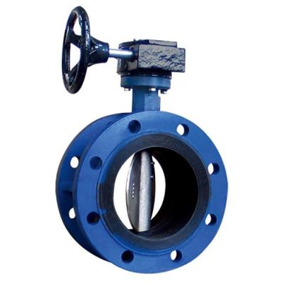 China Manual Cast Iron NBR Flanged Butterfly Valve DN700-1000 for Water Supply and Drainage for sale