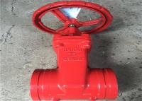 China Red Clamp Connection Ductile Iron Gate Valve Fire Protection for sale