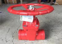 China Red Clamp Connection Ductile Iron Gate Valve Fire Protection for sale
