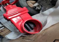China Clamp Connection Non Rising Stem Red Gate Valve Fire Protection for sale