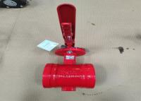 China Clamp Connection Butterfly Fire Protection Valves Medium Water Size 80mm for sale