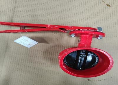 China DN100 Ductile Iron Clamp Connection Butterfly Valve for Fire Protection Systems for sale